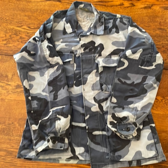 Shirts | Mens Blue Camo Shirt | Poshmark